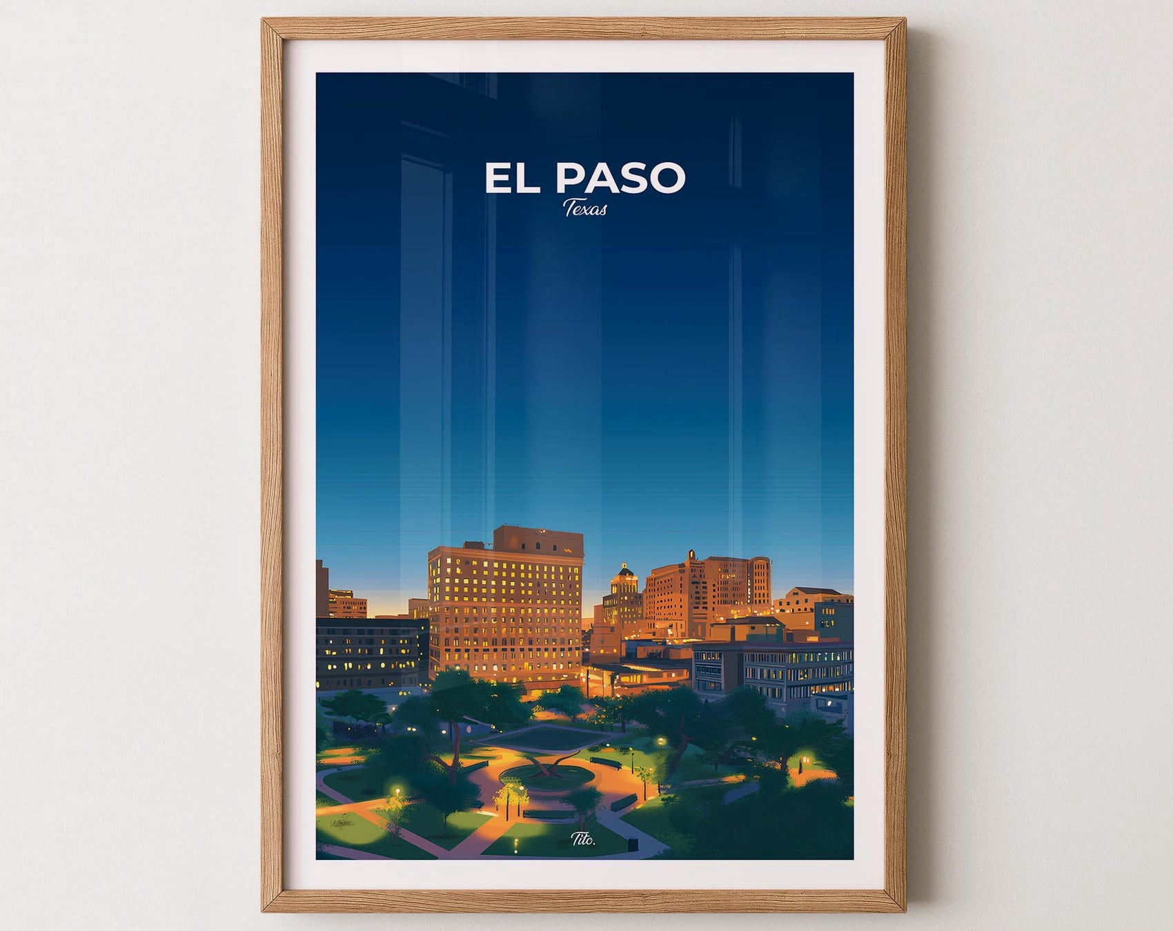EL PASO Poster, El Paso Travel Poster, El Paso Art Print, El Paso Wall ...
