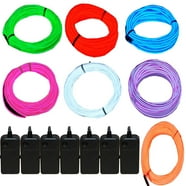 3/5M Multi-color Neon Glowing Strobing Electroluminescent Wire (El wire ...
