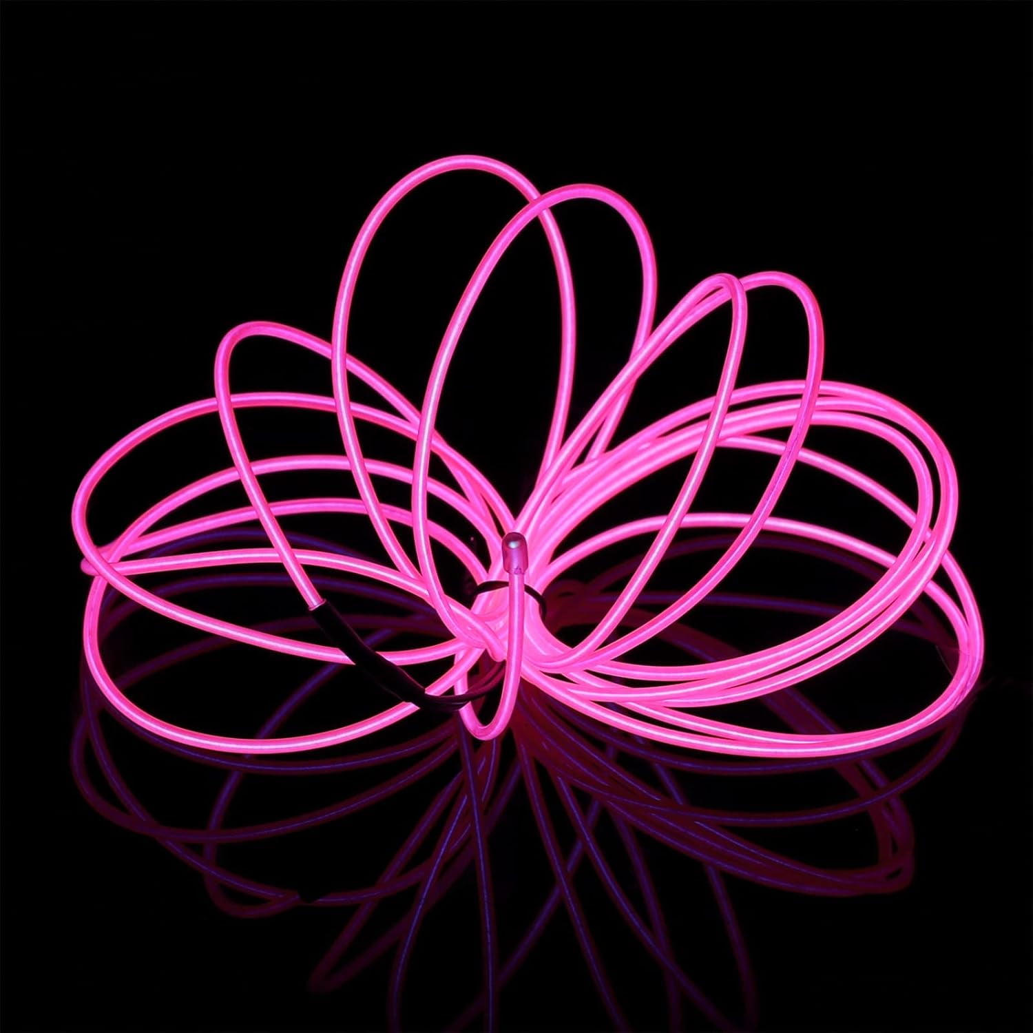 EL Wire-9.8ft Portable Neon Rope Lights Strip-Wearable Battery Pack ...
