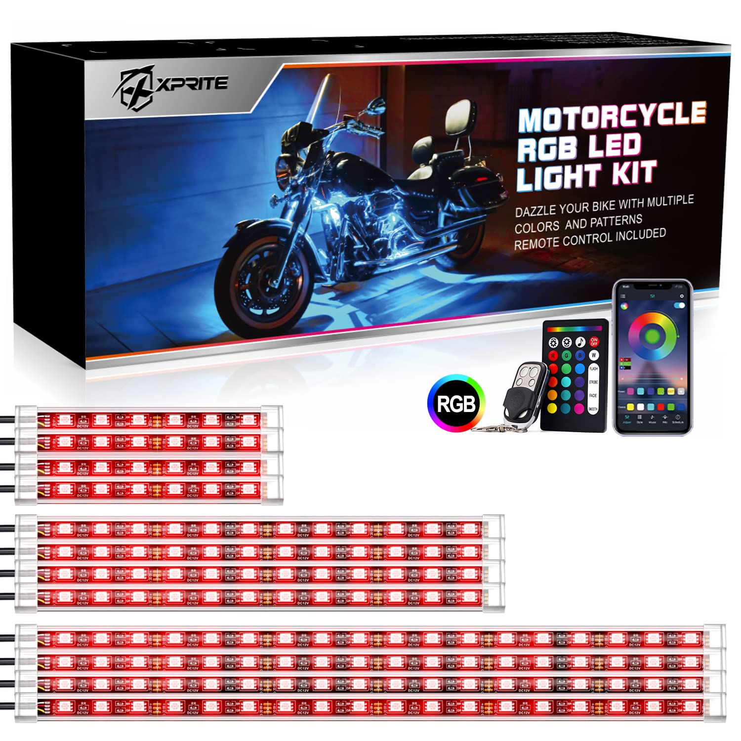 EL Wire Interior Car RRF12 LED Strip Lights, USB Neon Glowing Strobing ...