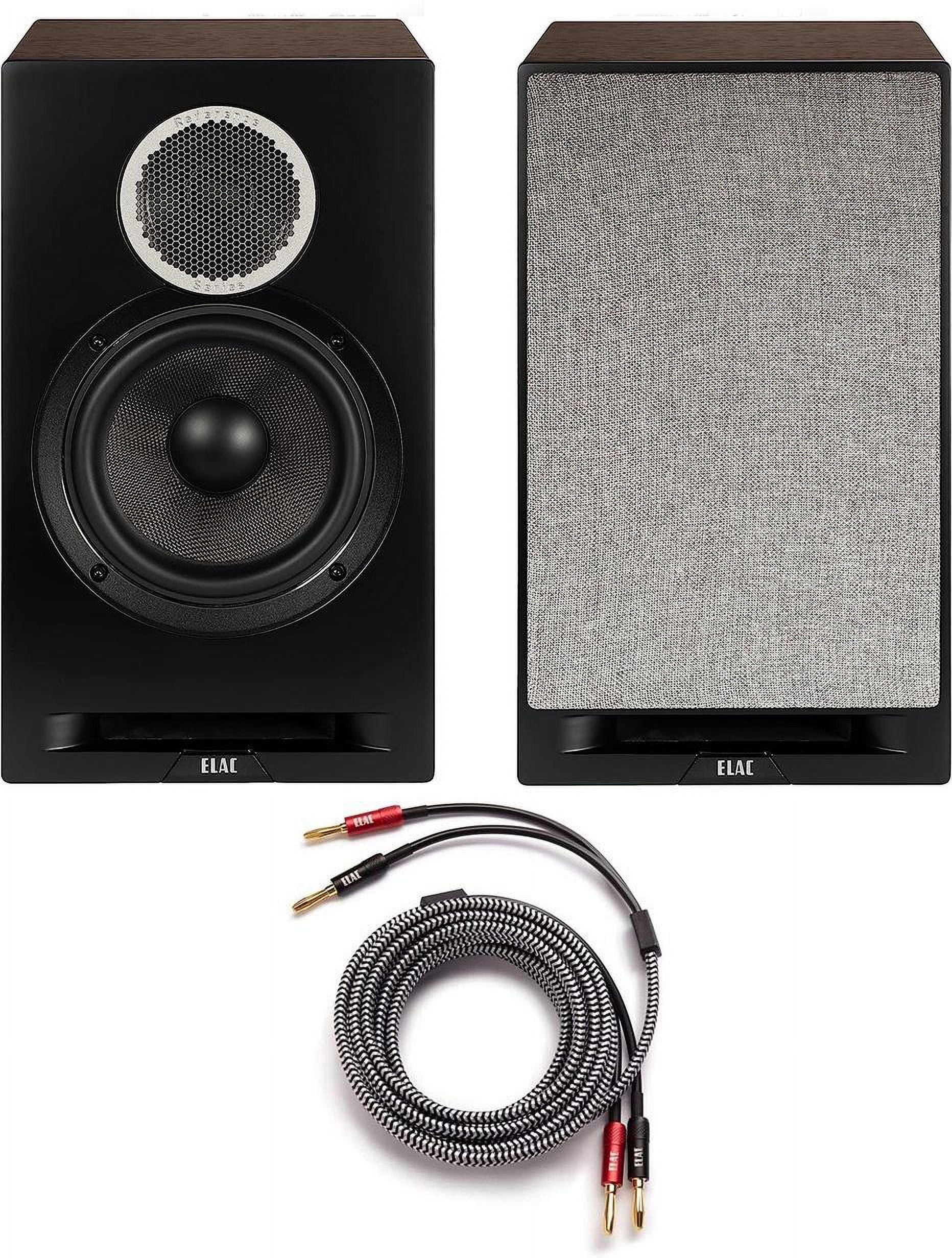 ELAC DBR62-BK Debut Reference Bookshelf Speaker Pair - Black/Walnut ...