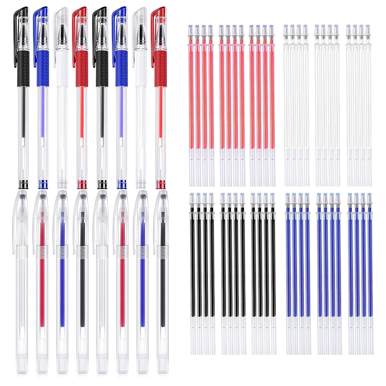 ELANE 16 Pcs Heat Erasable Fabric Marking Pens with 48 Refills,Heat ...