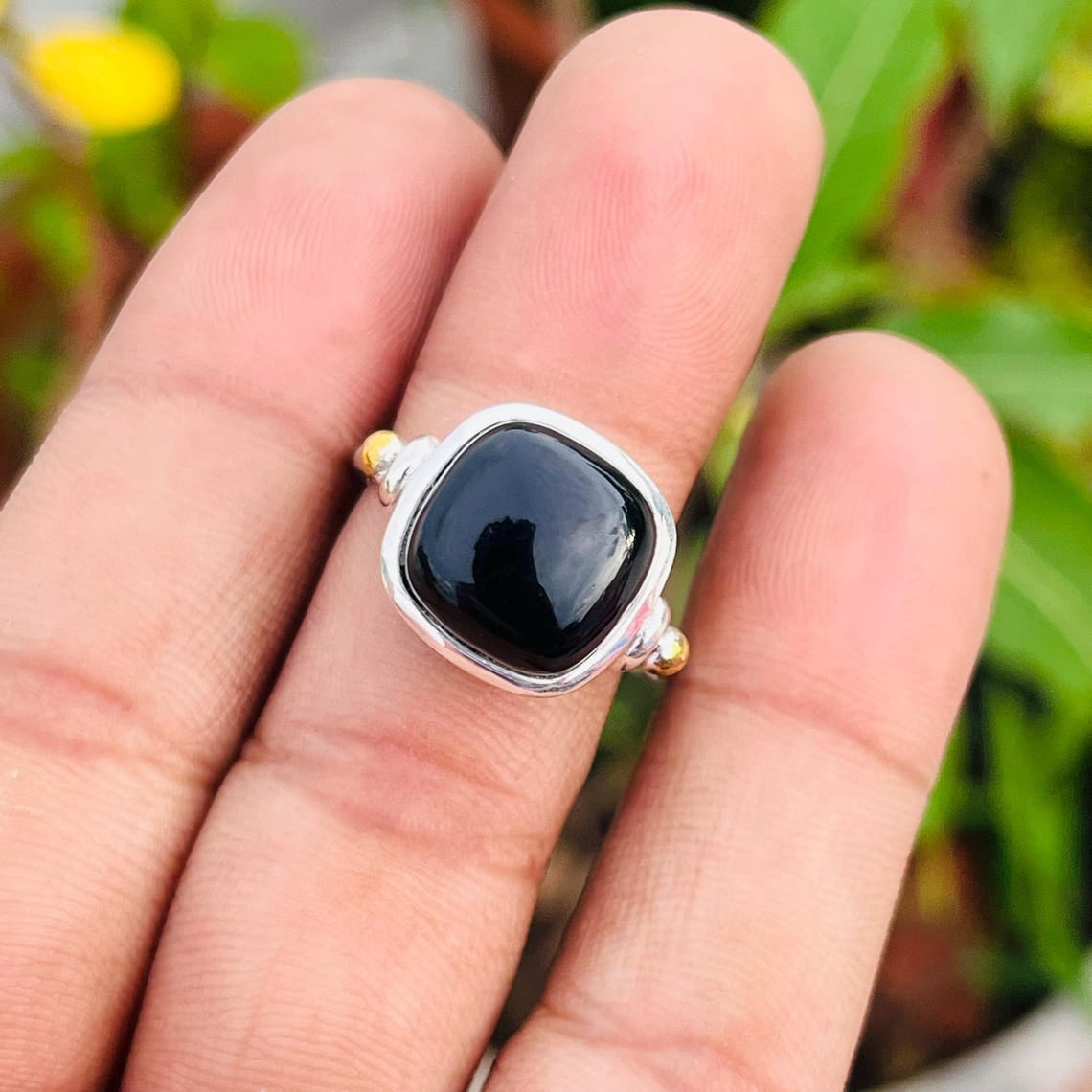 ELANZAA JEWELS- Artisanal 925 Sterling Silver Handmade Fine Ring Smooth ...