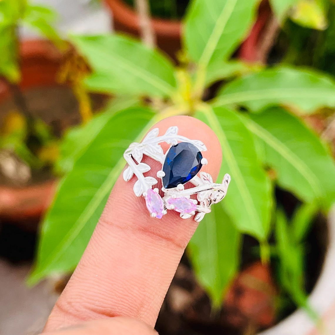 ELANZAA JEWELS- Exquisite 925 Sterling Silver Detailed Handmade Fine ...