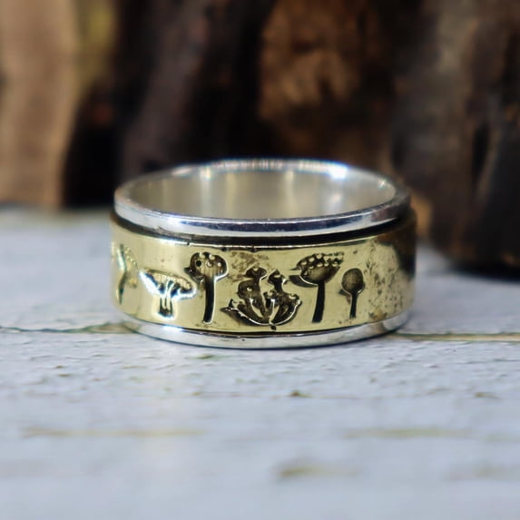 ELANZAA JEWELS- Exquisite 925 Sterling Silver Detailed Spinner Design ...