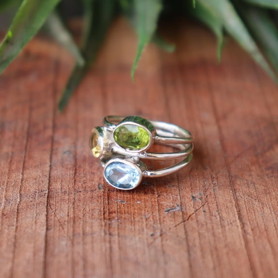 ELANZAA JEWELS- Premium 925 Sterling Silver Fine Handmade Fine Ring ...