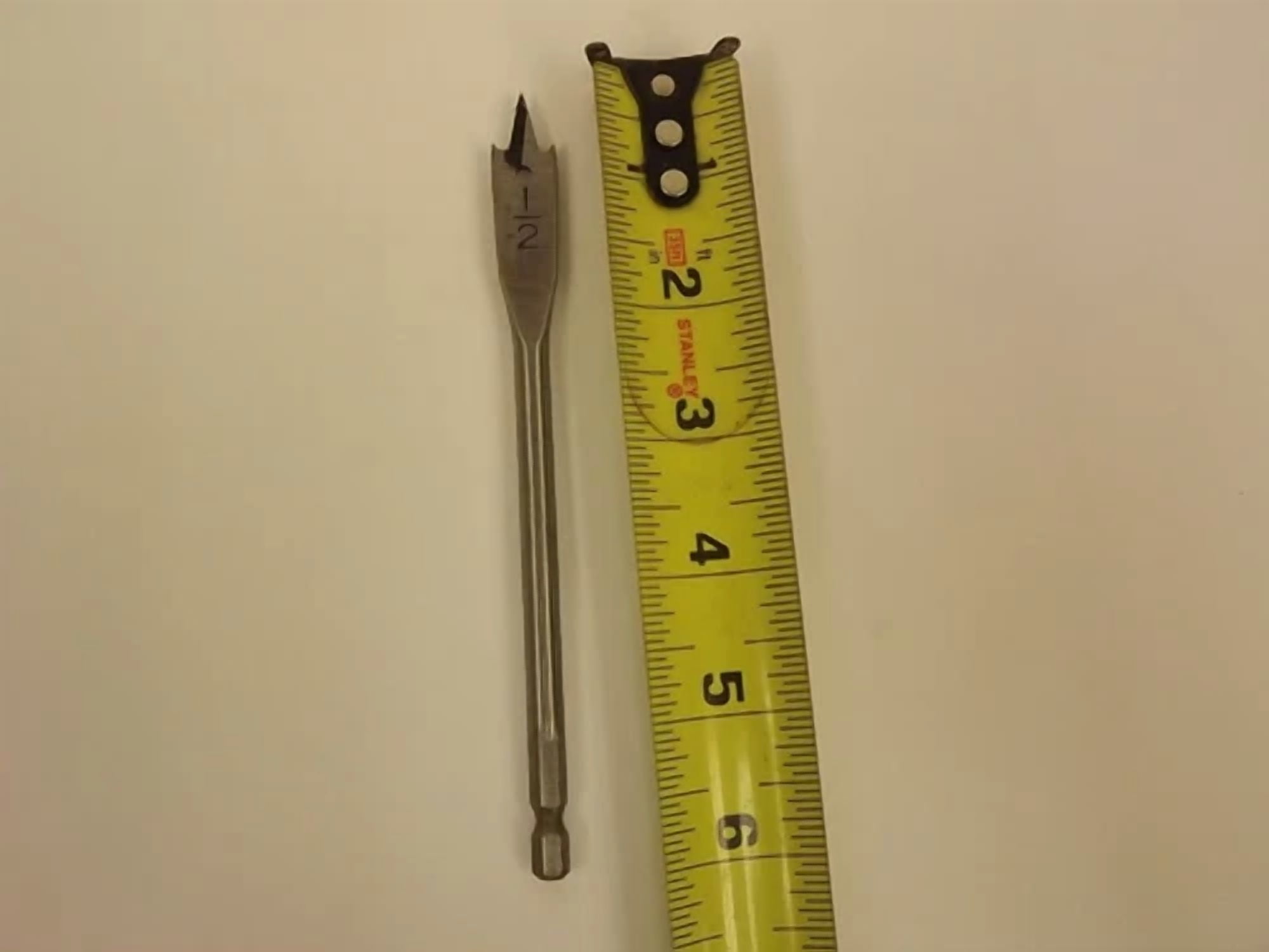 ELARA- 1/2" X 6" Wood Spade Drill Bit Hex Shank 1/4" - Walmart.com