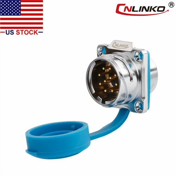 ELARA- 10 Pin Power Circular Connector Male Socket Outdoor Waterproof ...