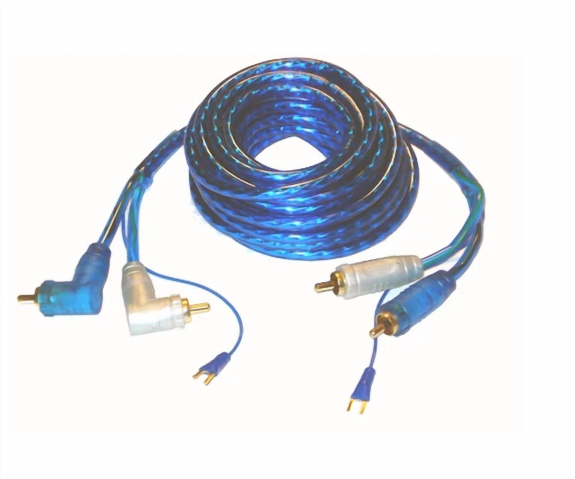 ELARA- 15' Ft Triple Shielded Rca Cables Rcas + Remote Or Ground Wire ...