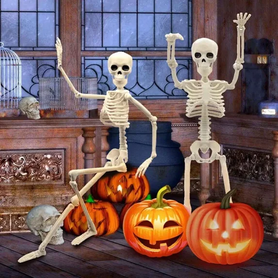 ELARA- 16In Halloween Skeleton Oversized Poseable Human Full Life Size ...