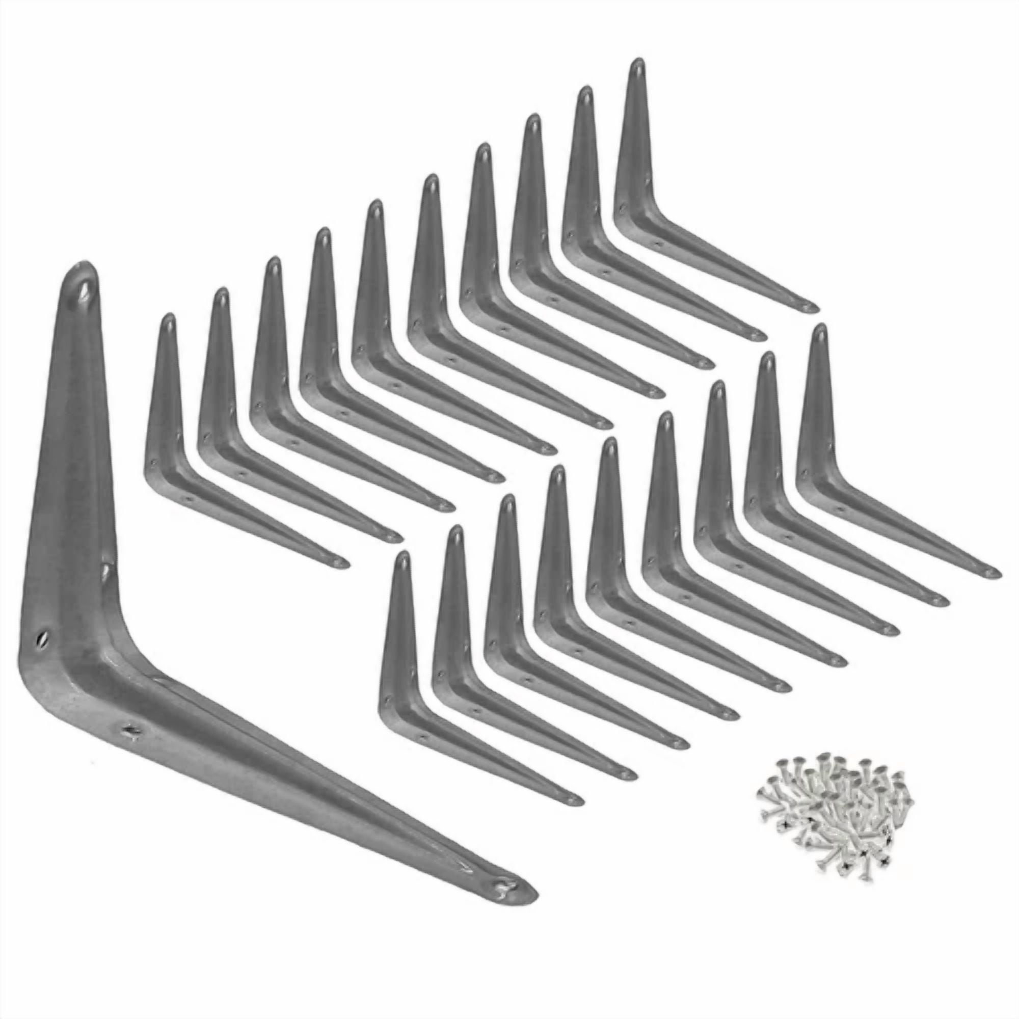 ELARA- 20 Pcs 3" X 4" Inch Utility Metal Wall Shelf Corner Bracket ...