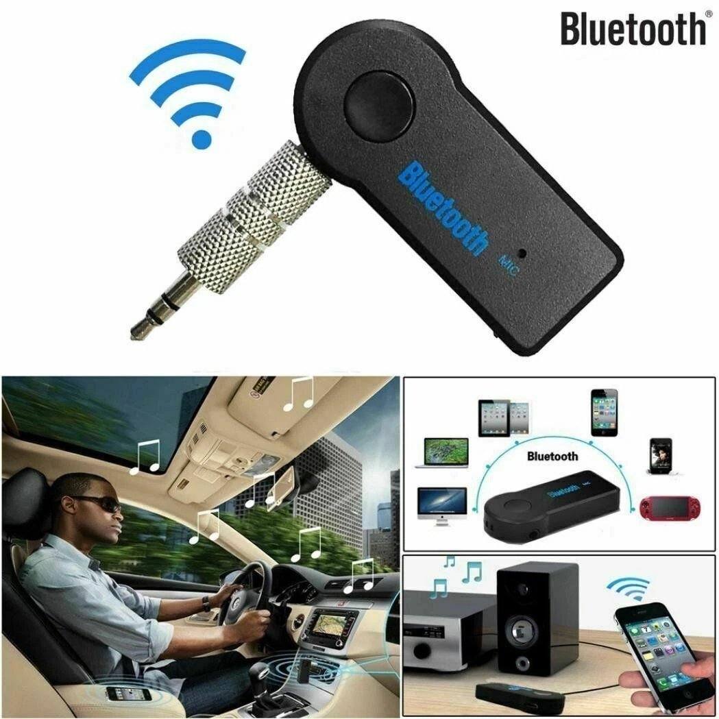 ELARA- 2X Wireless Bluetooth 3.5Mm Aux Audio Stereo Music Home Car ...