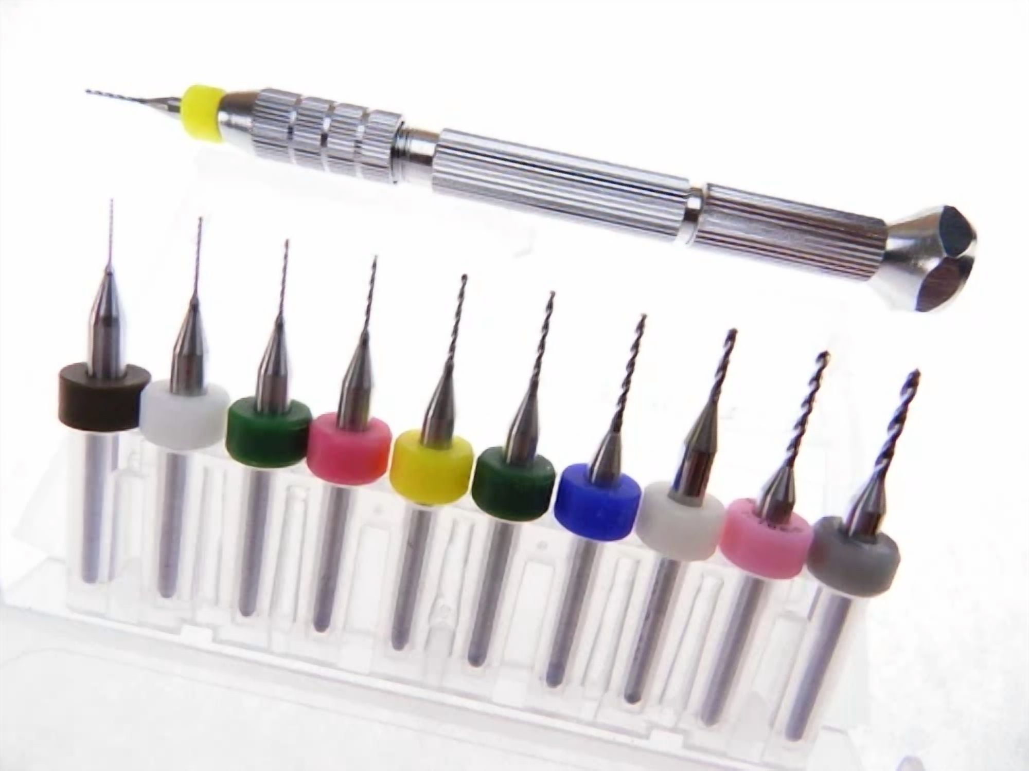 ELARA- .3Mm To 1.2Mm Pin Vise Micro Drill Bit Kit For Modeling Carving ...