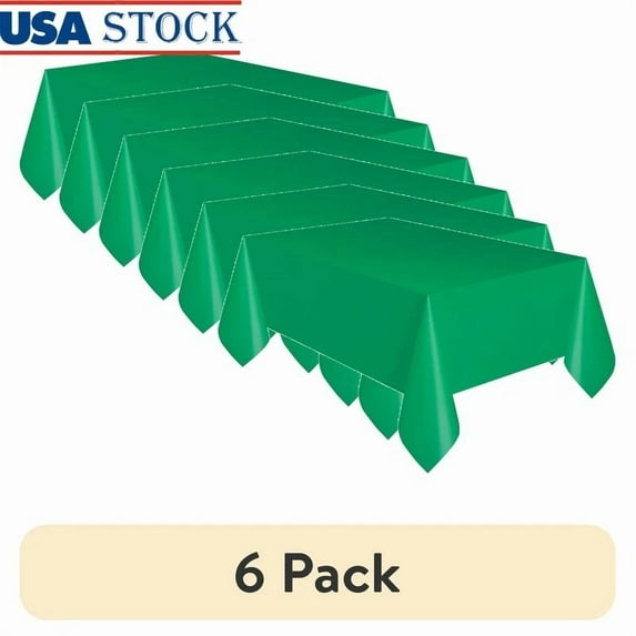 ELARA- 6 Pack Rectangular Plastic Table Cover Waterproof Disposable ...