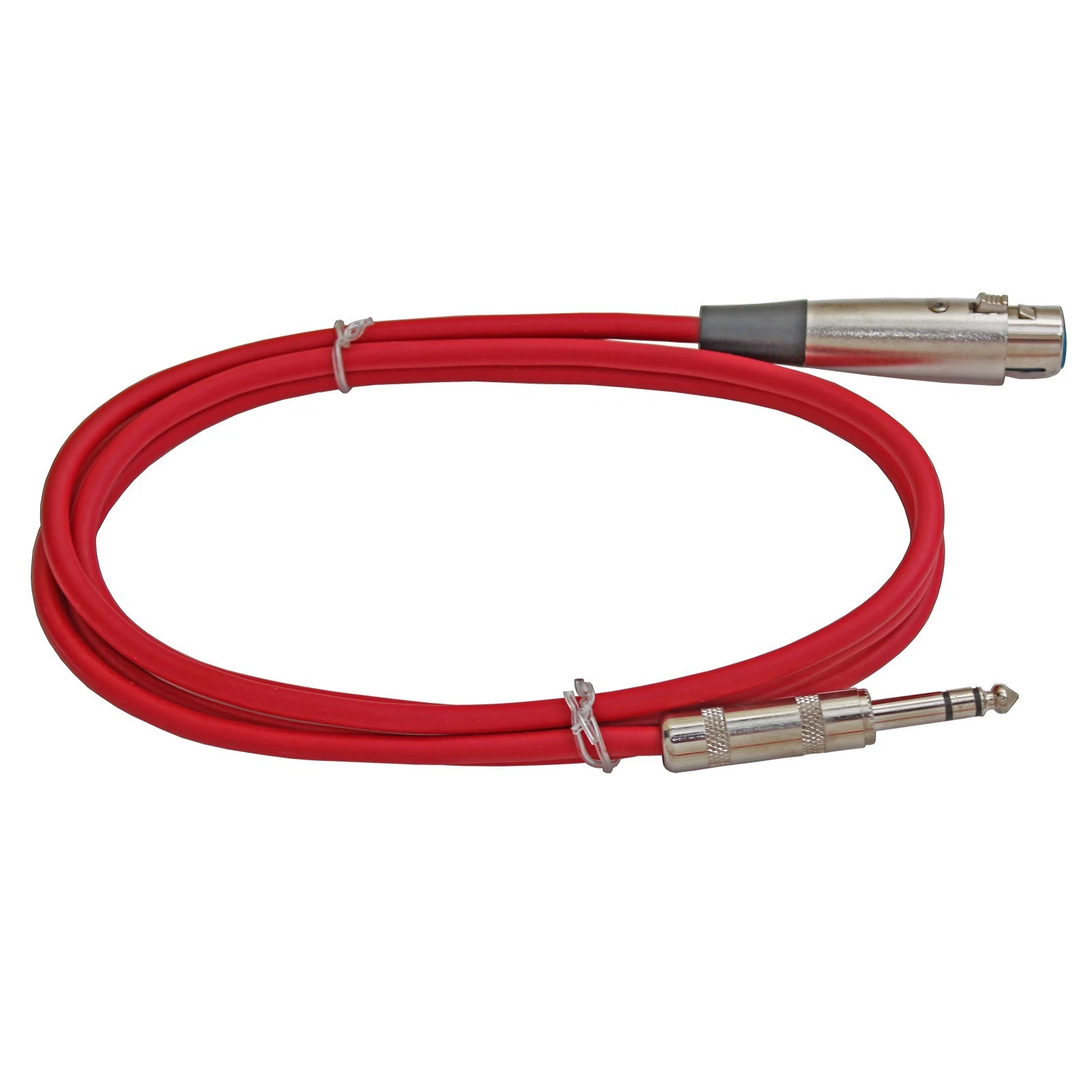 ELARA- 6Ft Foot Feet Red 1/4 Trs To Xlr Female Audio Patch Cable Mic ...
