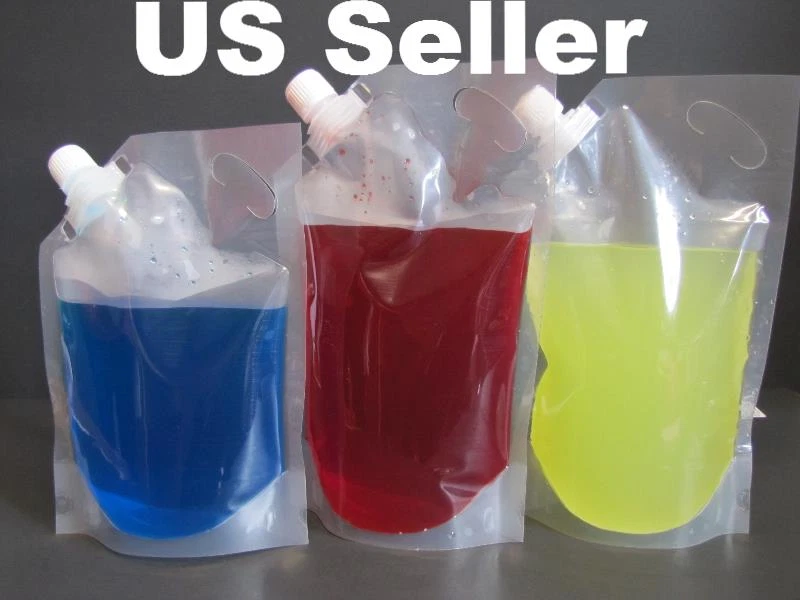 ELARA- 6Pc 24Oz Food Grade Plastic Flasks For Cruise/Party Smuggle ...