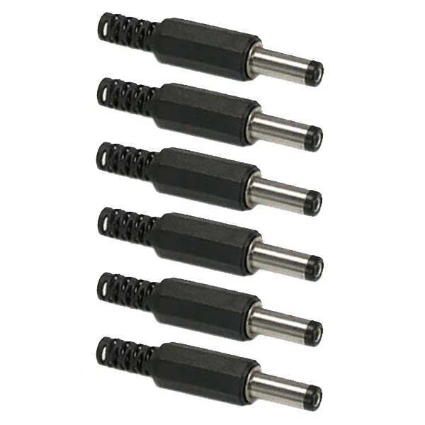 ELARA- 6X 2.1 X 5.5Mm Male Plug Connector Dc 12V Power Cctv Camera ...