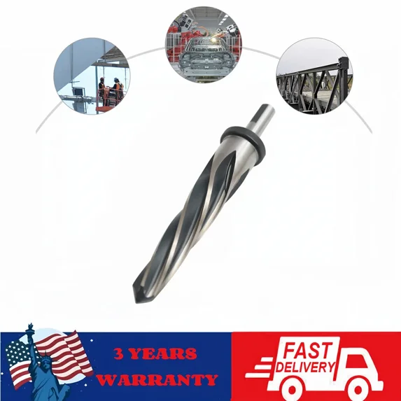 ELARA- 9/16" Bridge Reamer 1/2" Shank Hss Chuck Drill Bit 3-Flat Shank ...