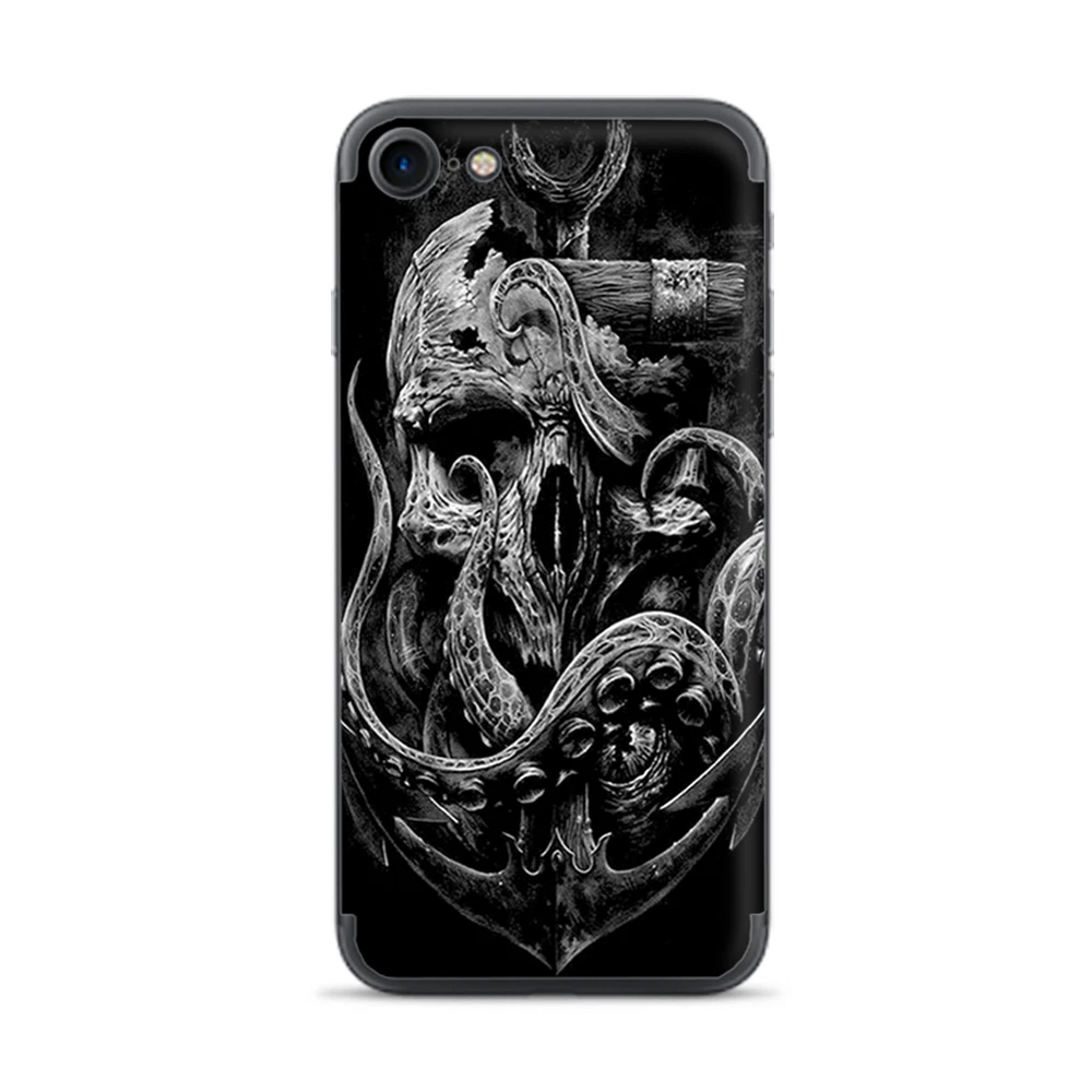 ELARA- Apple Iphone 7 / 8 Skins Decal Wrap Skull Anchor Octopus Under ...