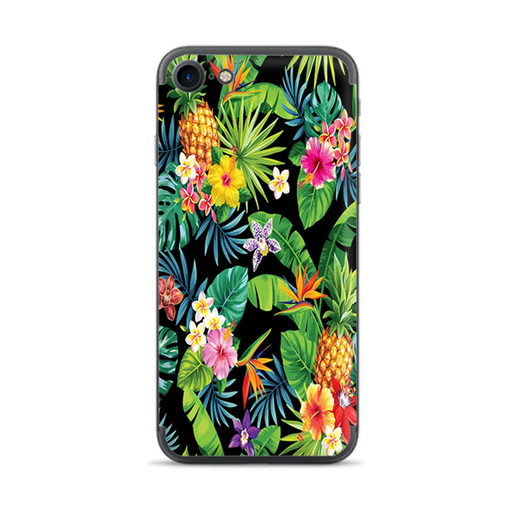 ELARA- Apple Iphone 7 / 8 Skins Decal Wrap Tropical Flowers Hibiscus ...