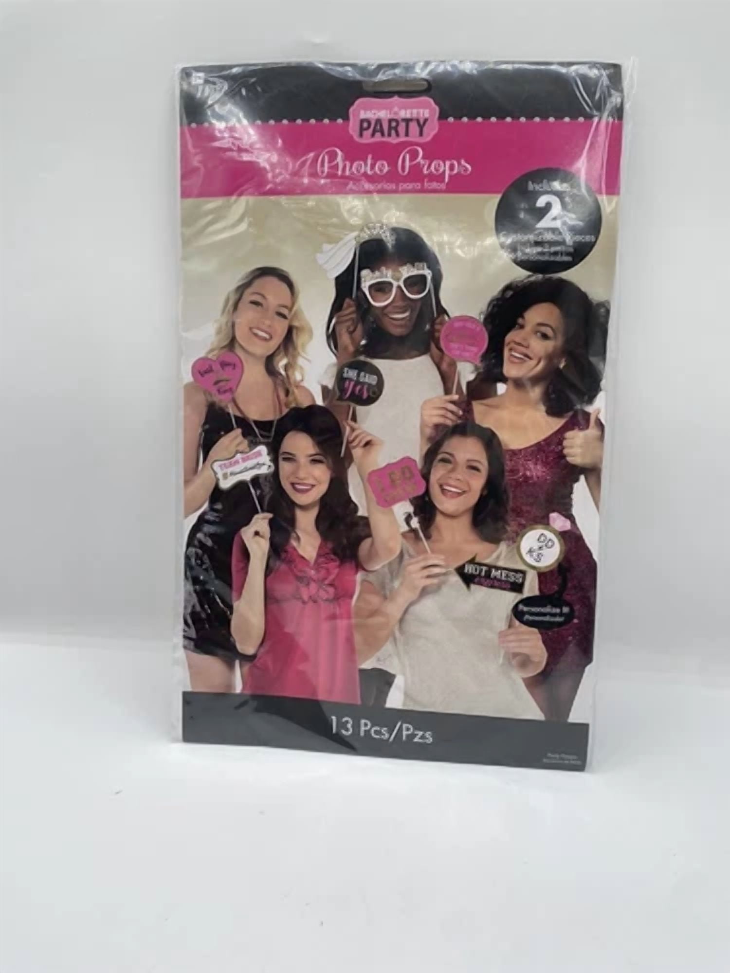 ELARA- Bachelorette Bride Party 13 Piece Photo Props Amscan - Walmart.com