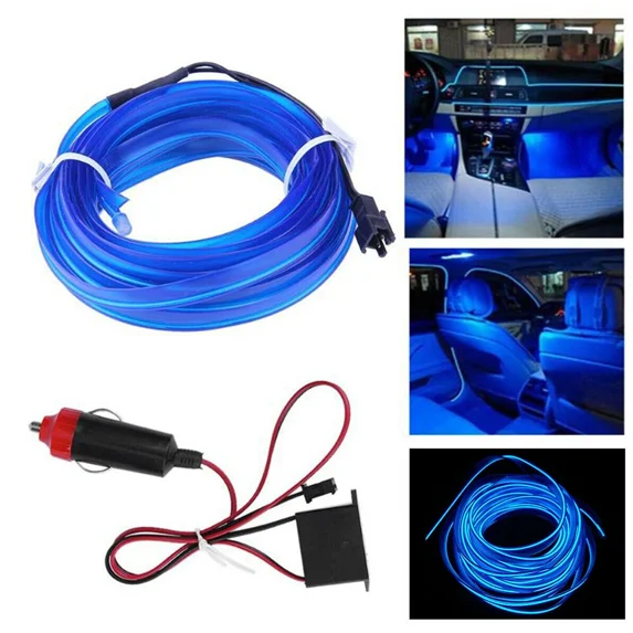 ELARA- Blue Led Car Interior Decorative Atmosphere Wire Lamp Strip ...