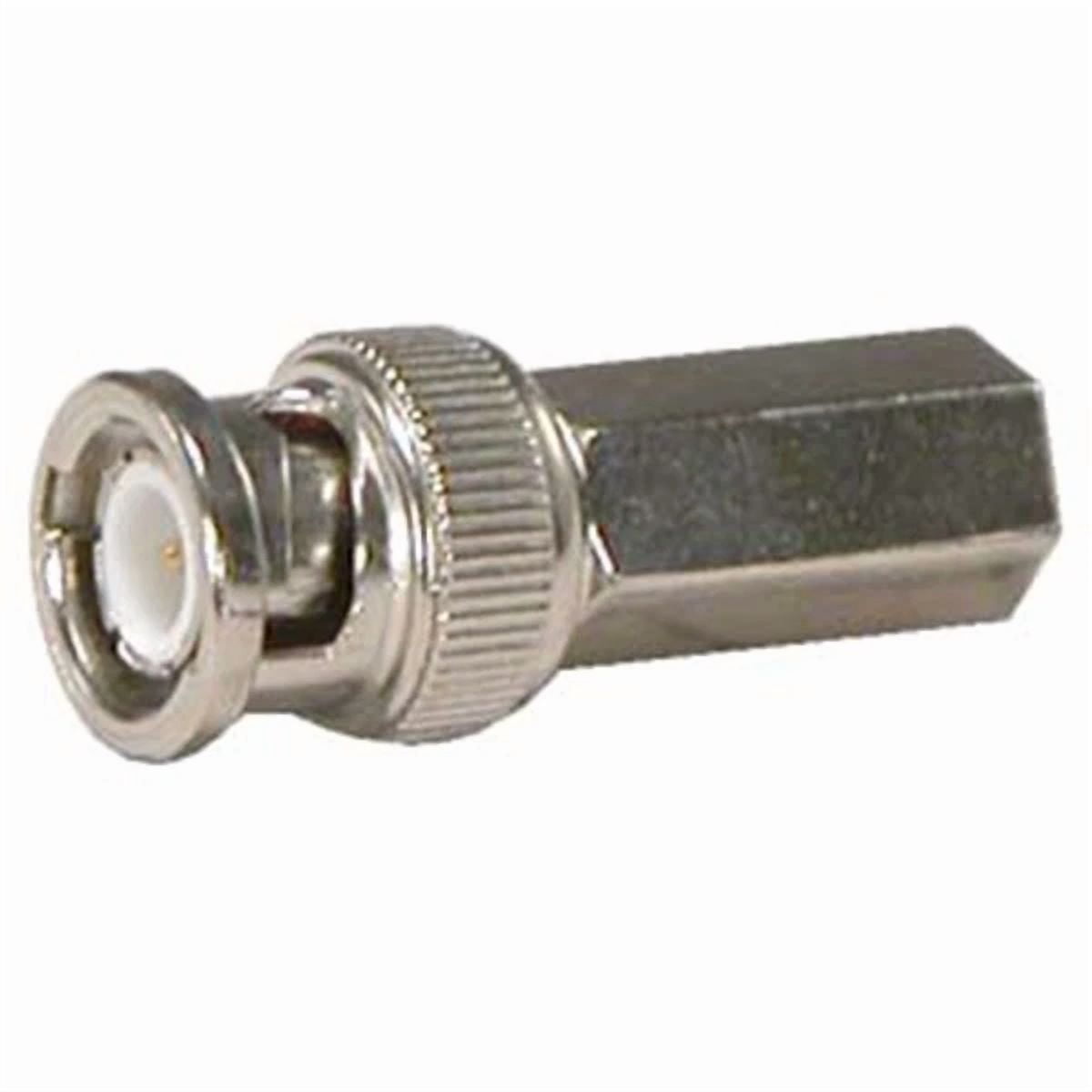 ELARA- Bnc Male Twist On Rg59 Coax Cable Connector Adapter Gold Cctv ...