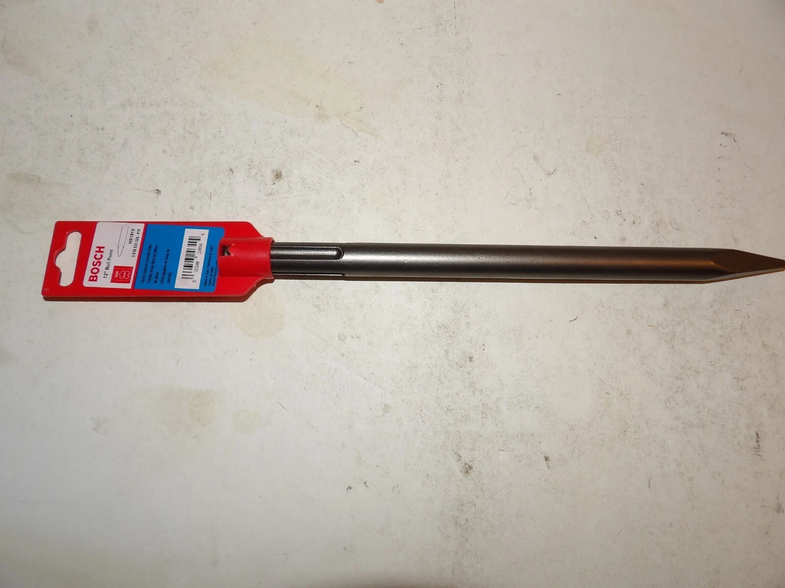 ELARA- Bosch 12 In. Bull Point Sds-Max Hammer Steel Hs1913 Chipping Bit ...