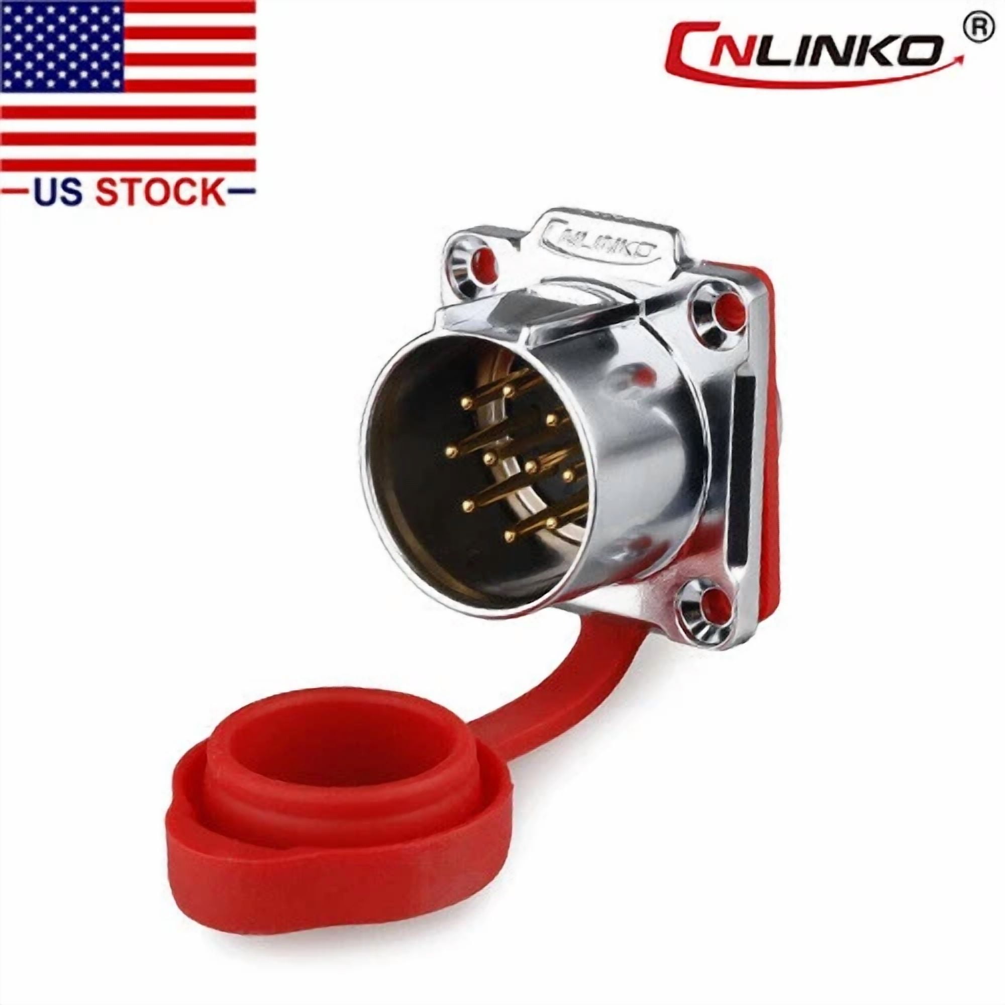 ELARA- Cnlinko 10 Pin Power Circular Connector Male Socket Outdoor ...