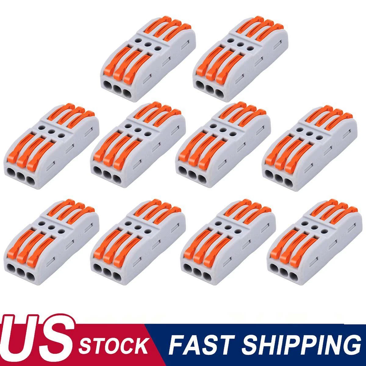 ELARA- Fast Wire Cable Connectors 6 Port 3 Circuit Inline Splices Quick ...