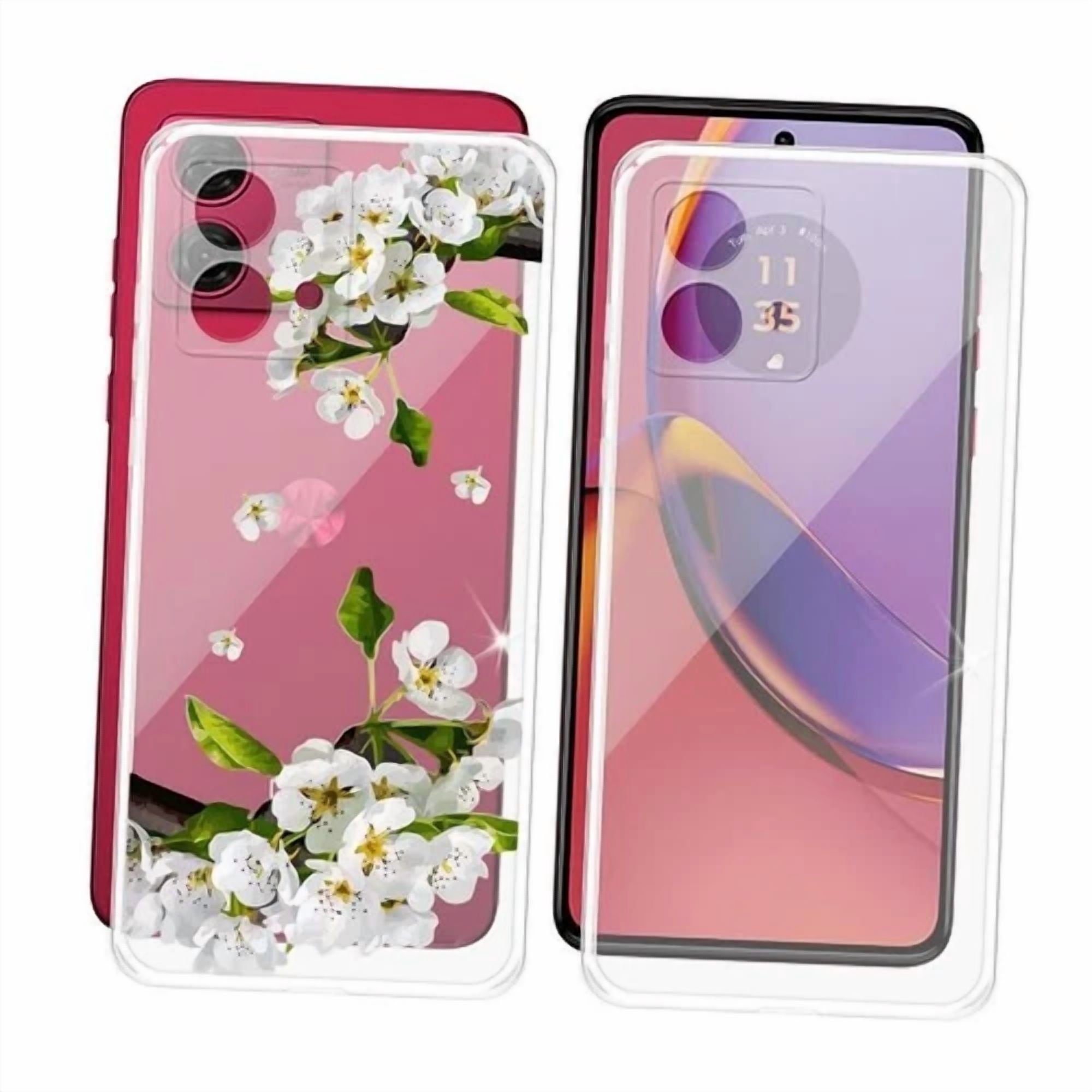 ELARA- For Motorola Moto G84 (6.55") Case, Soft Silicone Bumper Shell 2 ...