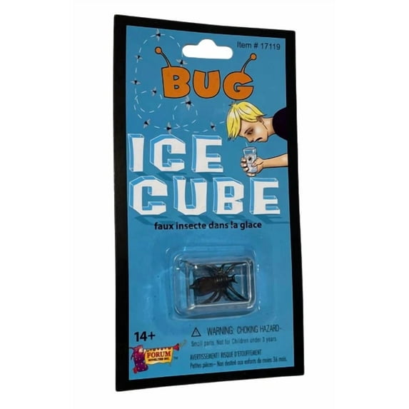 ELARA- Funny Fake Spider In Ice Cube Bug Joke Prank Clear Plastic Party ...