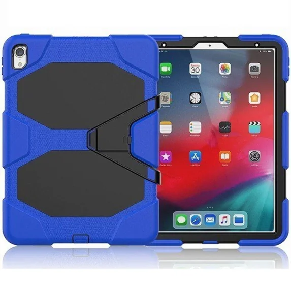 ELARA- Heavy Duty Case With Kickstand Blue For Ipad Pro 12.9″ 2018/2020 ...