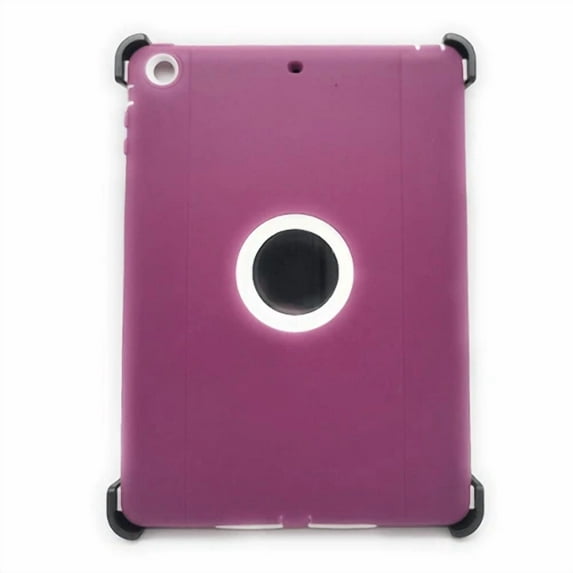 ELARA- Heavy Duty Shockproof Case Cover W/Stand Purple/White For Ipad ...
