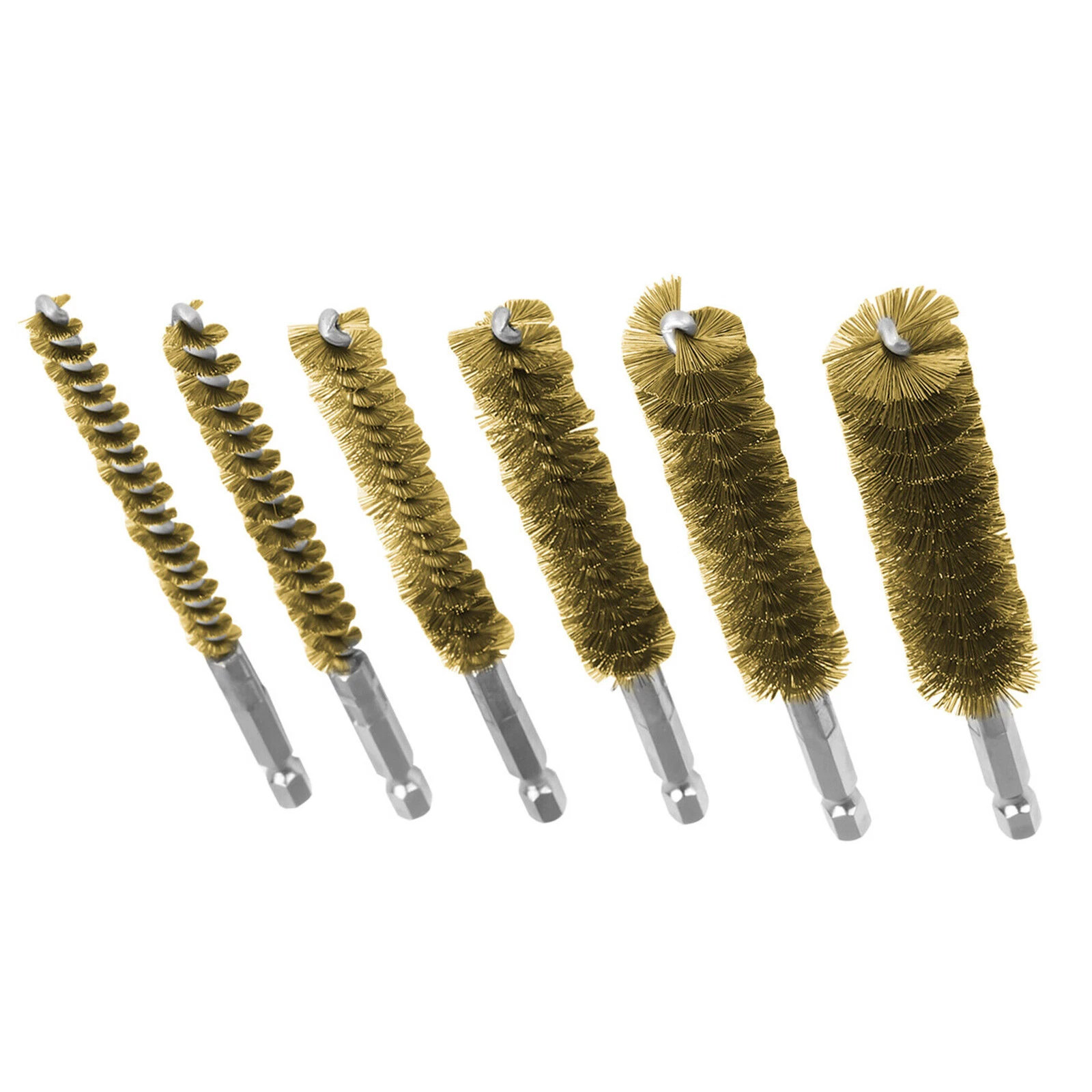 ELARA- Hex Shank Brass Bore Brush Set Power Drill For Cleaning ...