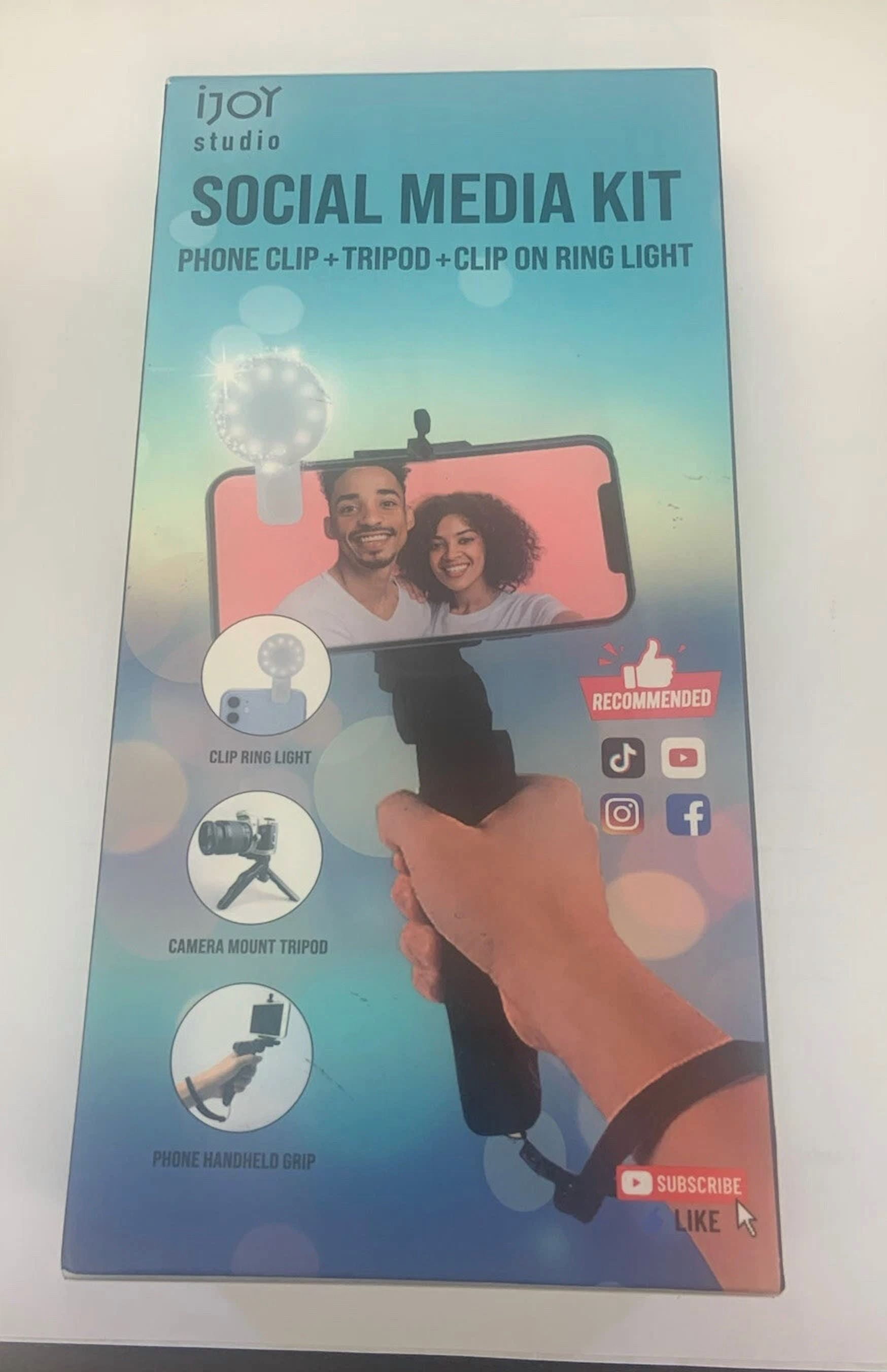 ELARA- Ijoy Studio Social Media Kit (3 In 1) Phone Clip + Tripod + Clip ...