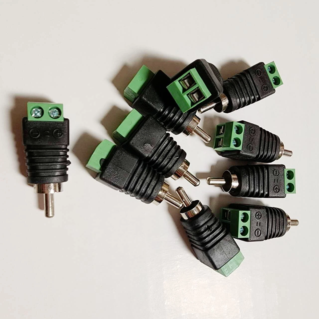 ELARA- Installercctv Rca Male Plug To Av Screw Terminal, Wire To Rca ...