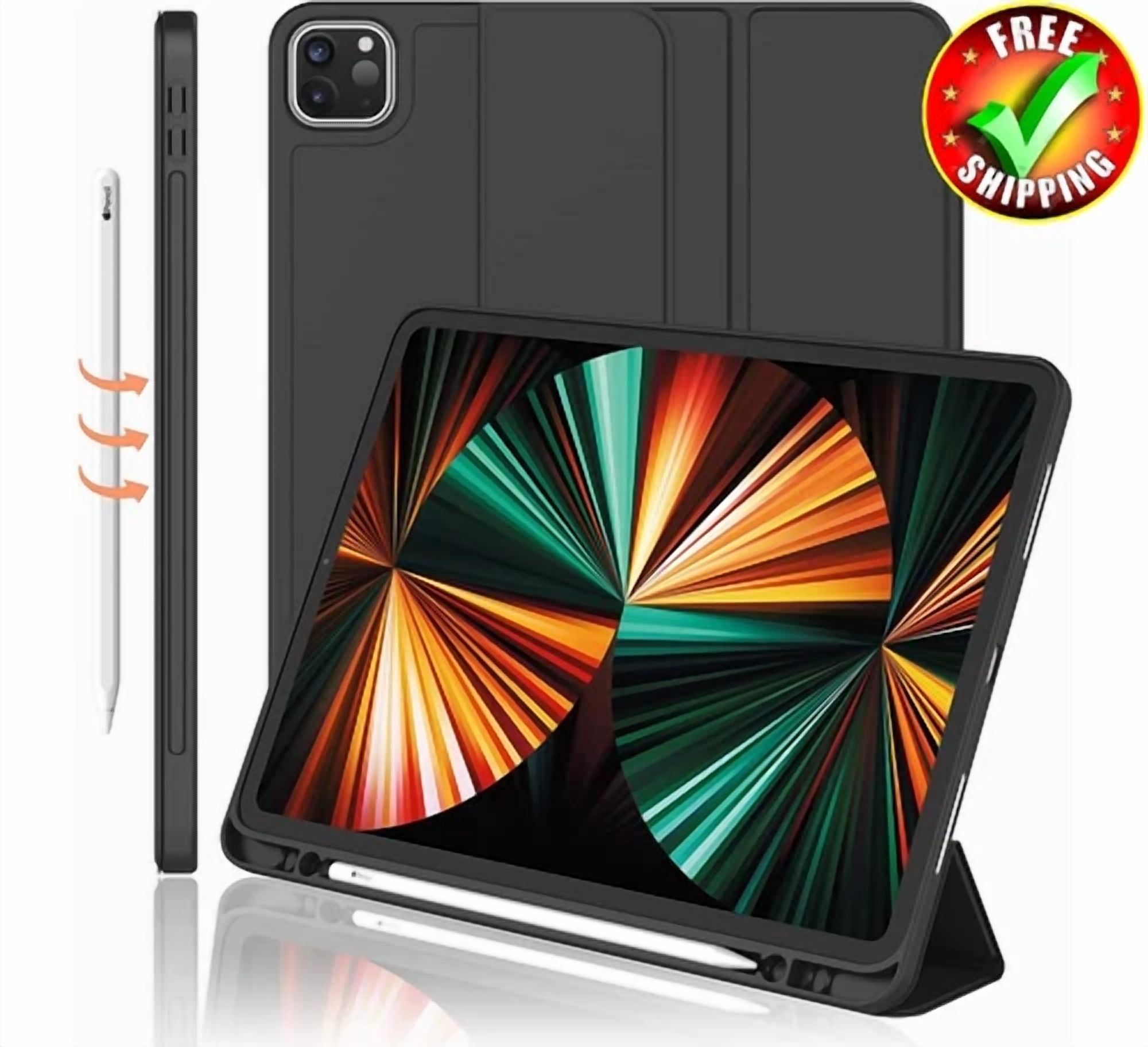 ELARA- Ipad Pro 12.9 Inch Case 2022/2021/2020 (6Th/5Th/4Th Gen) With ...