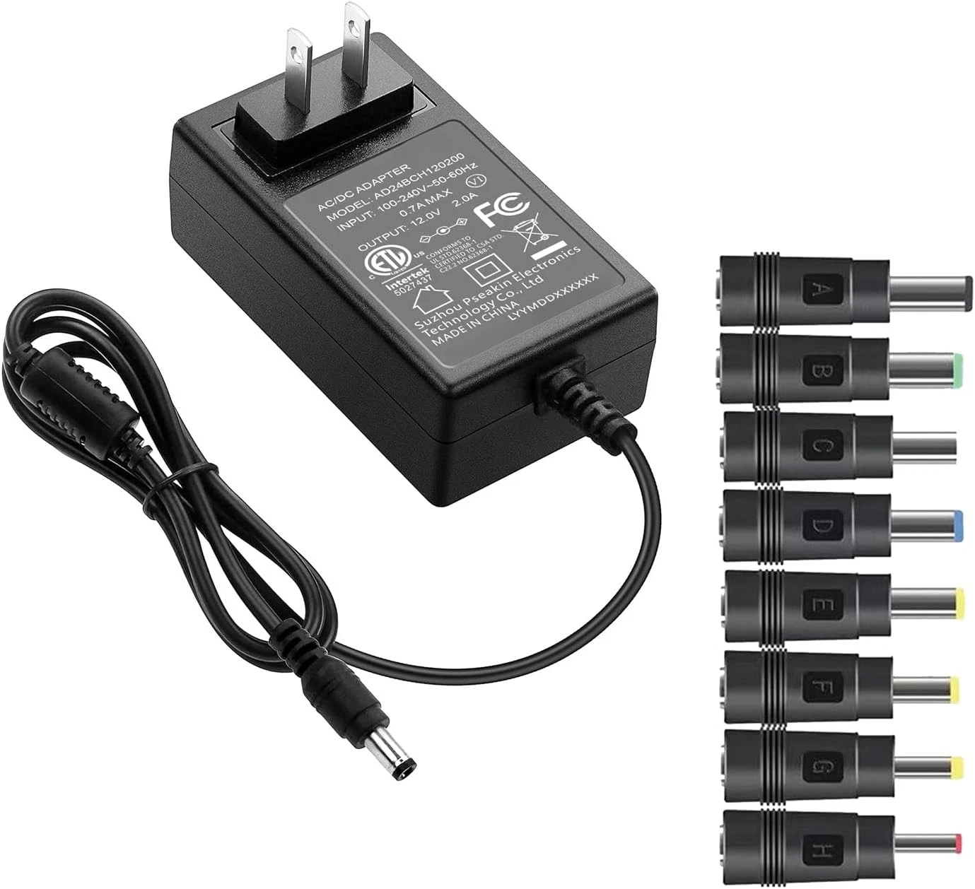 ELARA- Kado Power Adapter 12V-2A 1.5A 1.25A 1A Ac/Dc Cord 5.5X2.1Mm ...