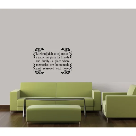 ELARA- Kitchen Definition Memories Words Home Family Vinyl Decor Decal ...