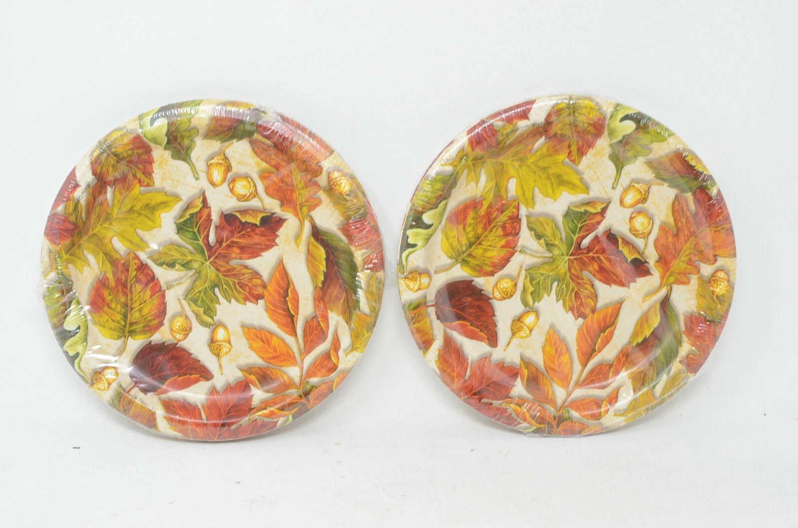 ELARA- Leaf Silhouette (2 X18 Ct) 6 7/8" Disposable Paper Plates ...