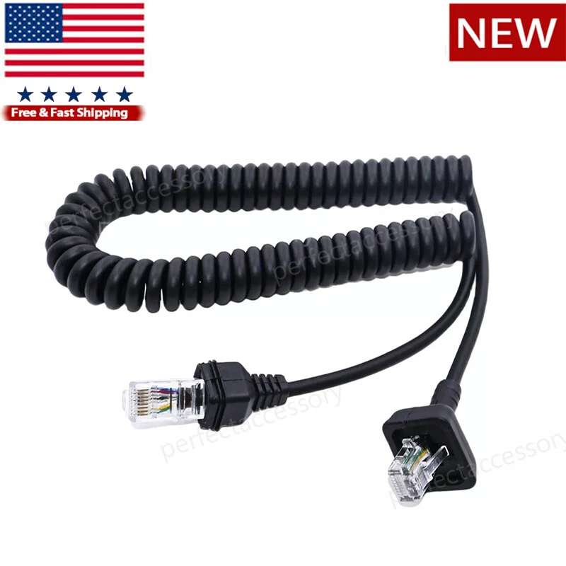 ELARA- Mic Cable 8-Pin For Kenwood Mc-59 Kmc-30 Kmc-32 Kmc-35 Kmc-36 Tm ...