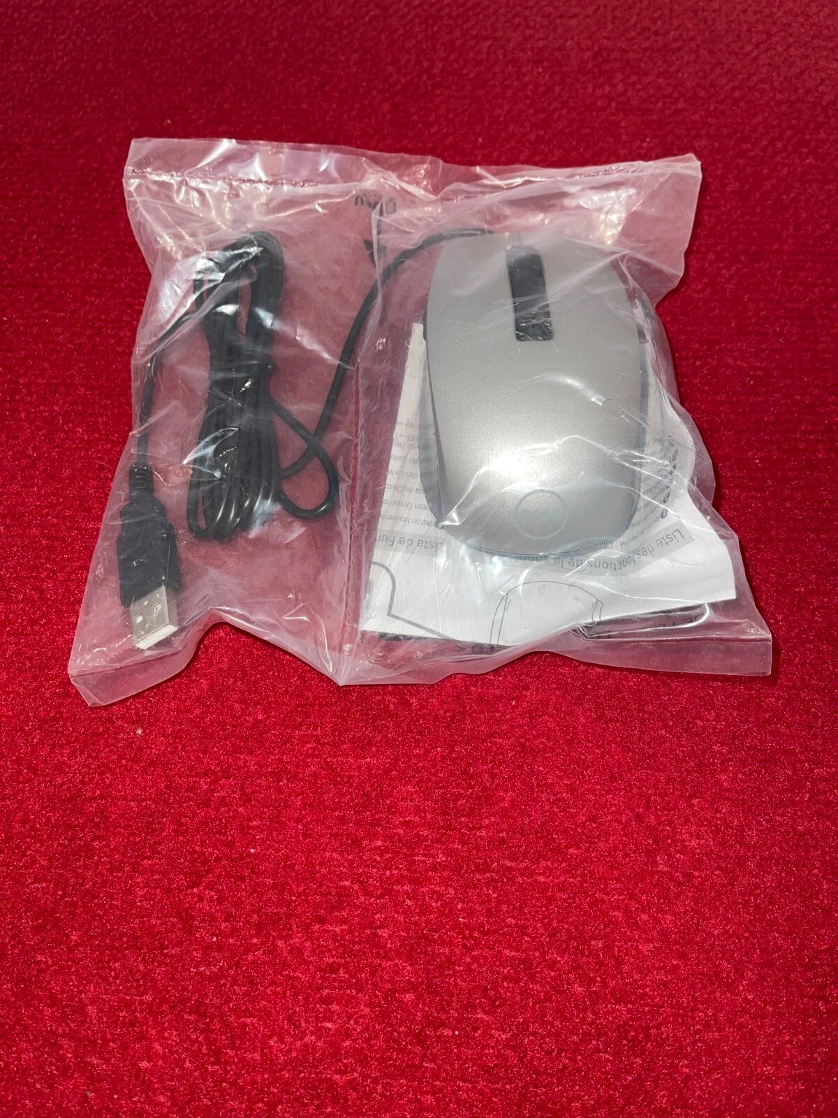 ELARA- New Sealed! Genuine Dell Usb Wired 6 Button Laser Mouse Silver ...