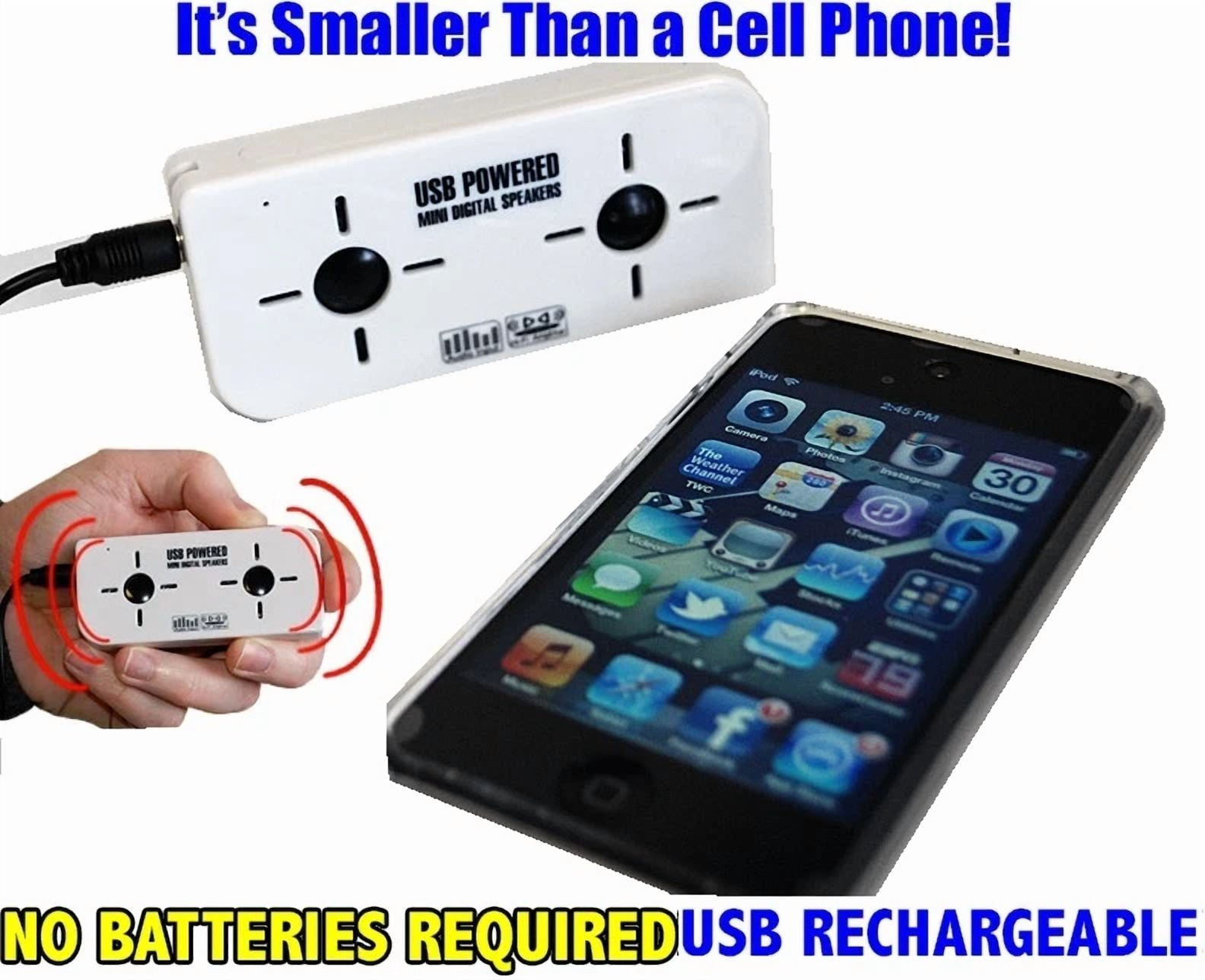 ELARA- New Thinktank Usb Powered Mini Digital Portable Mini Speaker ...