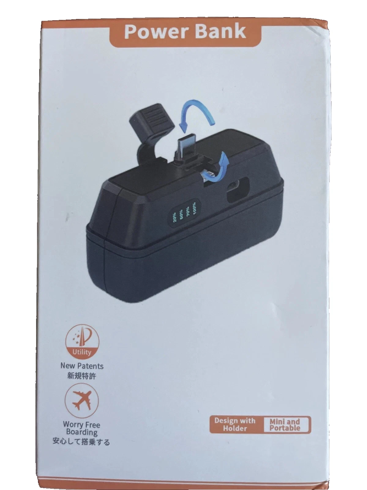 ELARA- Oweraqo Power Bank White / Built In Iphone Interface+Type-C Dual ...