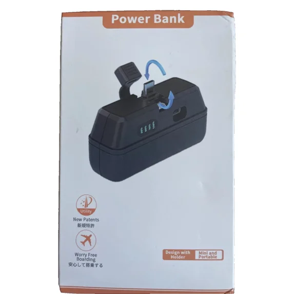 ELARA- Oweraqo Power Bank White / Built In Iphone Interface+Type-C Dual ...