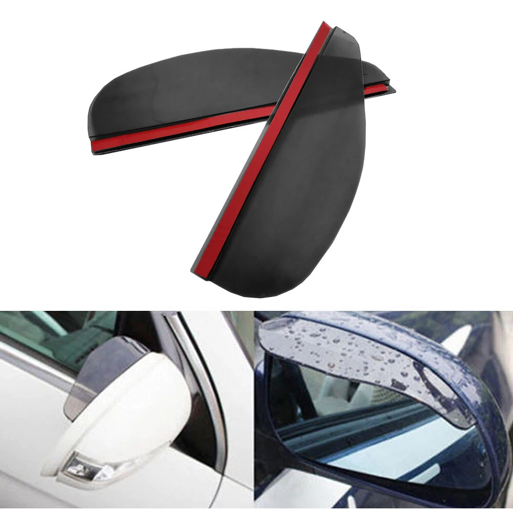 ELARA- Pair View Shielding Rain Shade Guard Flexible View Rear Mirror ...