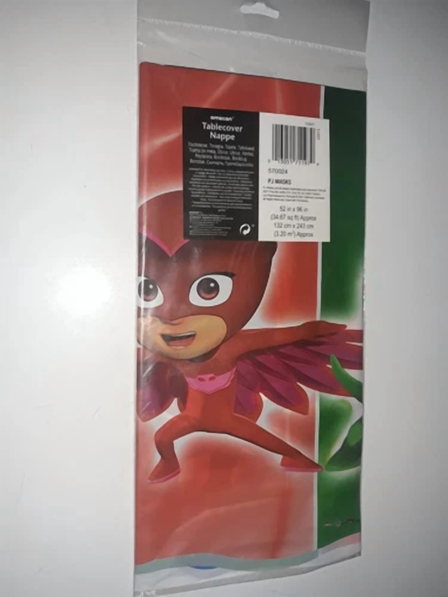 ELARA- Pj Masks Plastic Table Cover 52 X 96" Catboy Owlette Gekko ...