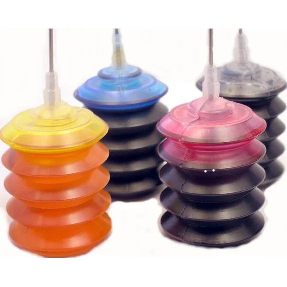 ELARA- Printer Refill Ink Kit 4 Colors-25Ml Bottles Black, Cyan, Yellow ...