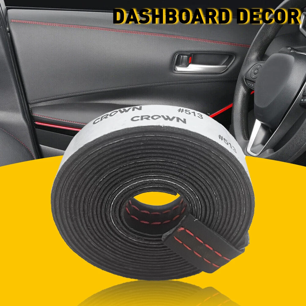 ELARA- Pu Line Leather Decor Strip Car Dashboard Sticker Moulding Trim ...